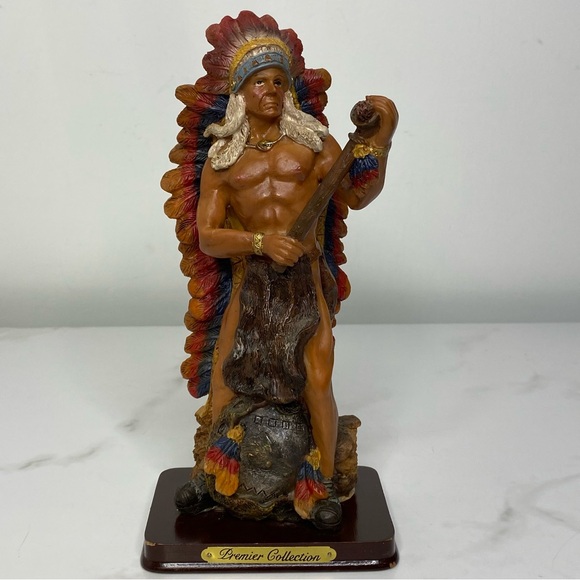 Native American | Other | Chalkware Native American Chief Tobacco Cigar ...